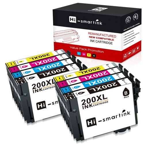 8PK High-Yield 200XL ink For Epson XP300 XP310 XP400 XP410 WF2520 ...