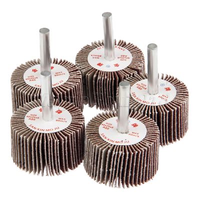 5pcs 80 Grit 40mm Flap Sandpaper Wheel Disc Sanding Abrasive Grinder ...