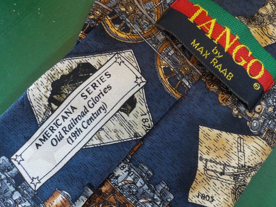 Steam Train NECKTIE TANGO MAX RAAB 100% SILK (CL 5) | eBay