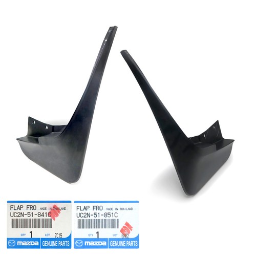 Set Front Mud Flaps Splash Guard Matte Black Fits Mazda Bt-50 Pro 2012 ...