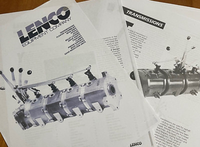 Vintage 1990's Lenco Catalog Transmission Shifter Car Boat Drag Racing ...