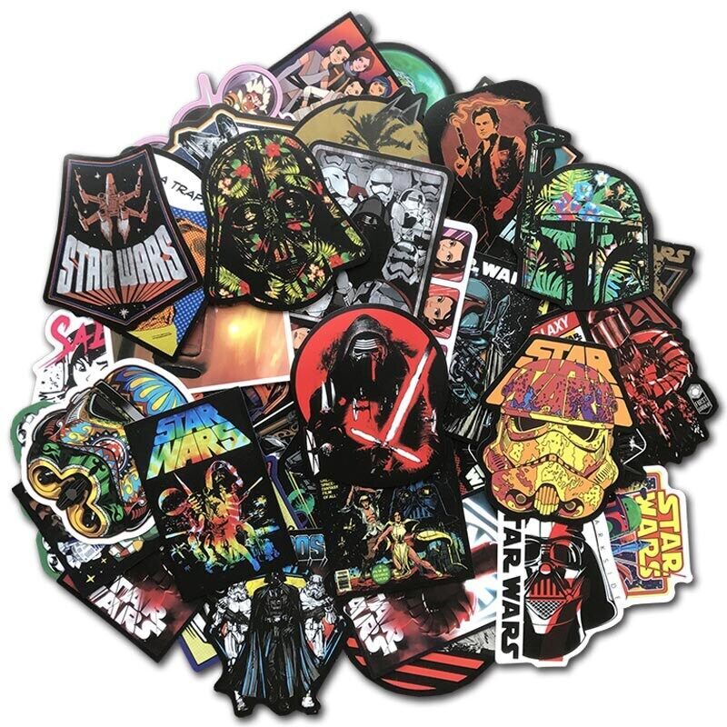 200Pcs Star Wars Vinyl Stickers Pack Bomb Laptop Skateboard Luggage ...
