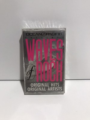 Vtg 90 OCEAN PACIFIC presents WAVES OF ROCK Cassette tape Ocean Case ...