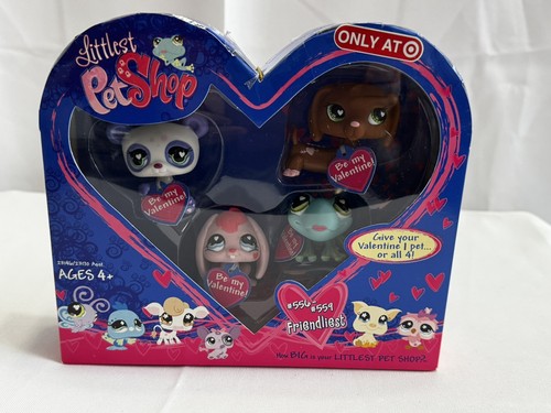 2007 Littlest Pet Shop Valentine Pet 556 Dachshund 557 Rabbit 558 Panda ...