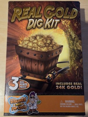 REAL GOLD DIG KIT - INCLUDES REAL 24K GOLD - UPC# 851456006746 | eBay