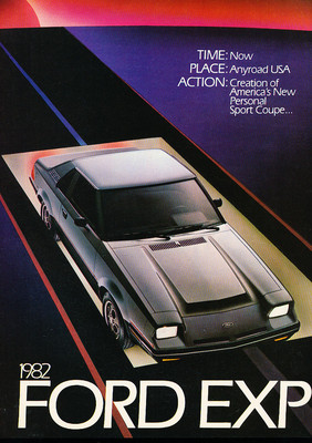 1982 Ford EXP black - 2-page - Classic Vintage Advertisement Ad J01 | eBay