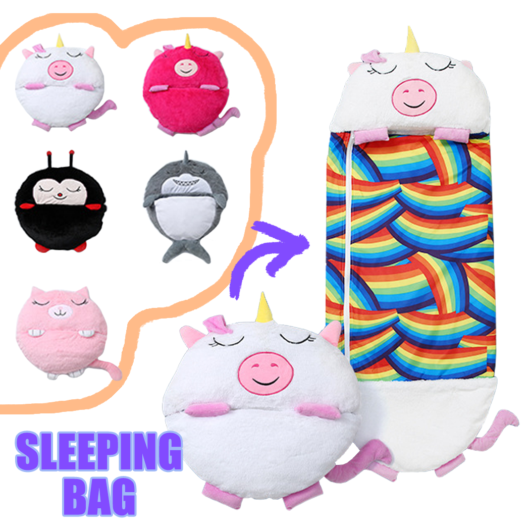 135-180cm HAPPY Sleeping Bag Nappers Kids Pillow Stuffed Toy Play ...