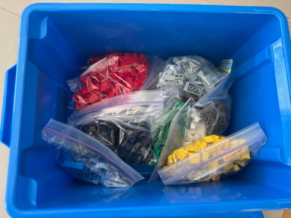 1000 Lego Pieces - Separated and Organized - Clean and Perfect ...