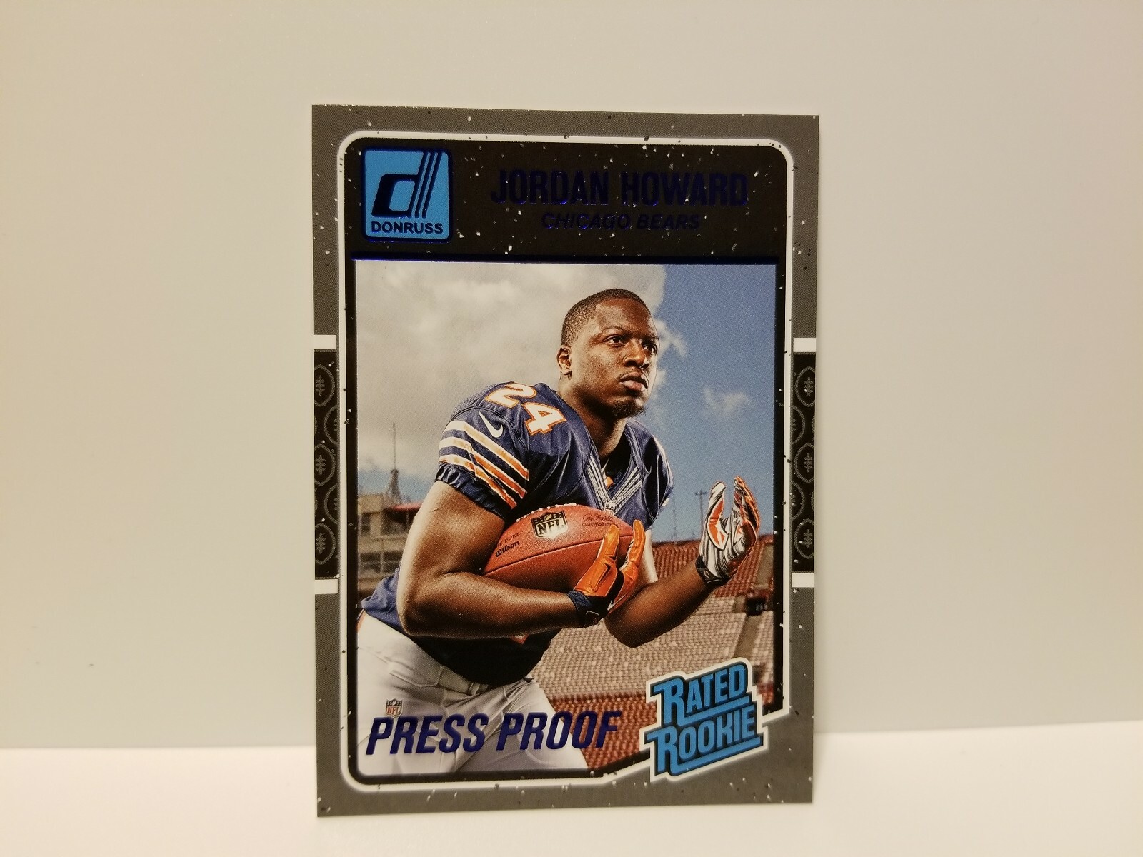 Football 2016 Donruss Rated Rookie Blue Press Proof Jordan Howard ...