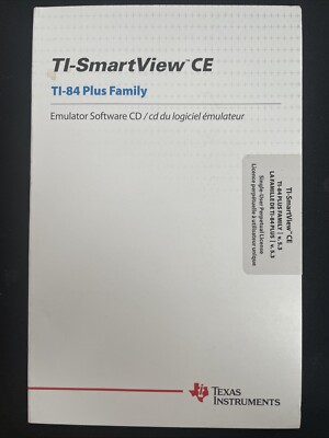 Texas Instruments TI-84 Plus Emulator Software CD TI-SmartView CE NEW ...