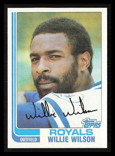 Willie Wilson 1982 Topps #230 Kansas City Royals | eBay
