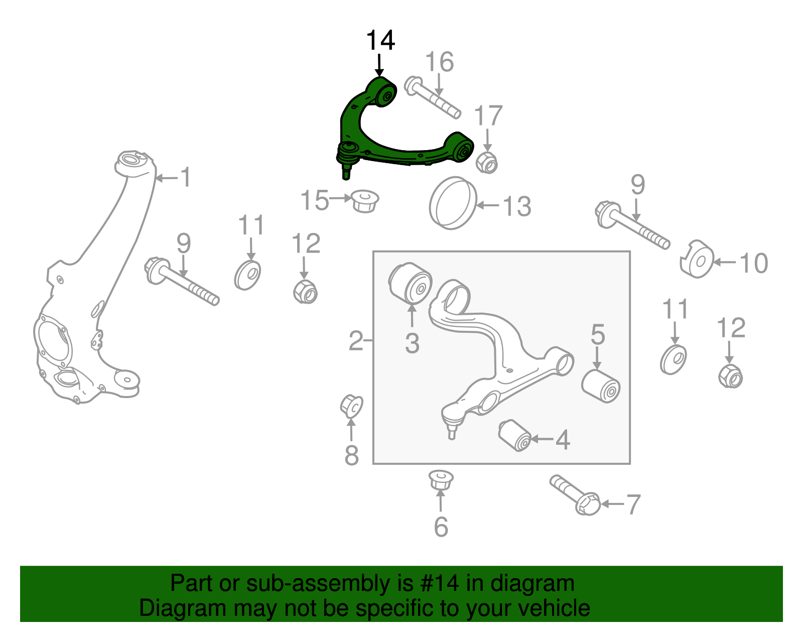 Porsche OEM 2015 Panamera Front Suspension-upper Control Arm ...