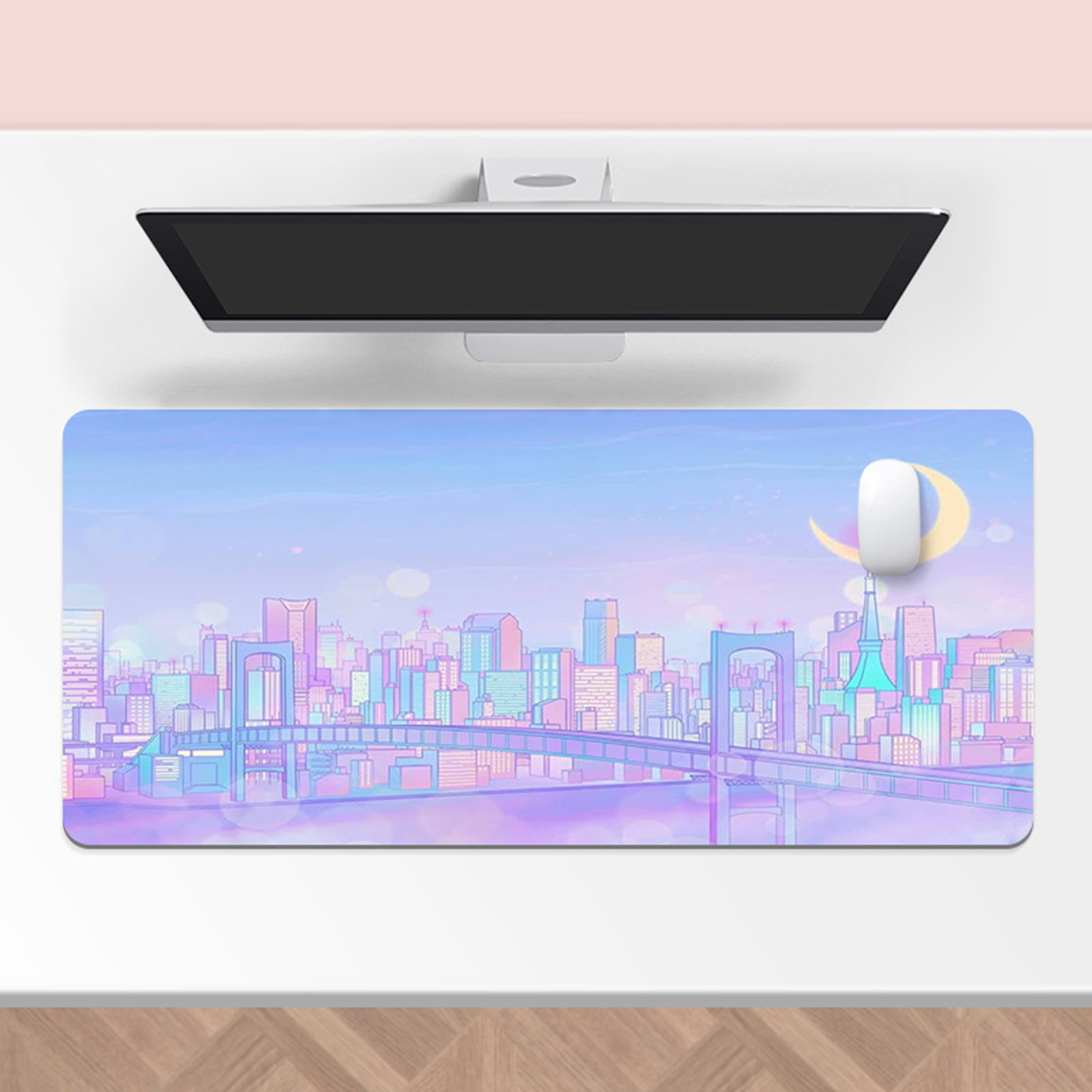 Mouse Pad Rectangle Decorative Sakura Mountain Computer Mousemat Easy ...