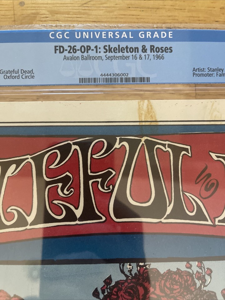 Family Dog FD #26 Skull And Roses 1st Print Poster CGC 8.0 Mouse ...