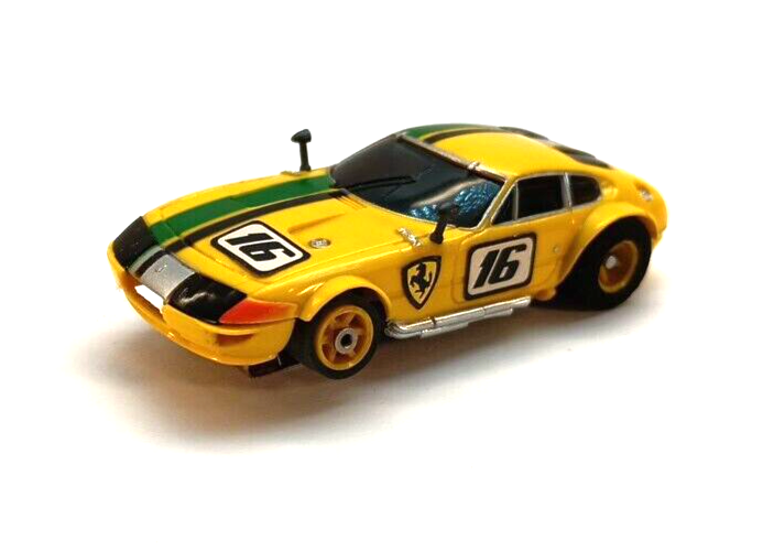 Aurora Vintage Ferrari Daytona Coupe #16 W/Yellow Wheels AFX G-Plus ...