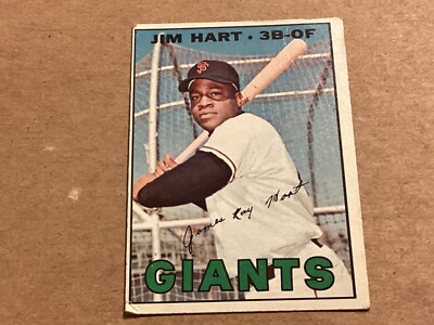 1967 topps baseball #220 Jim Ray Hart San Francisco Giants - EX - Lite ...