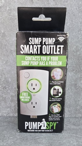 PumpSpy WiFi Sump Pump Smart Outlet 2.0 Internet Monitoring Alerts FREE US SHIP | eBay