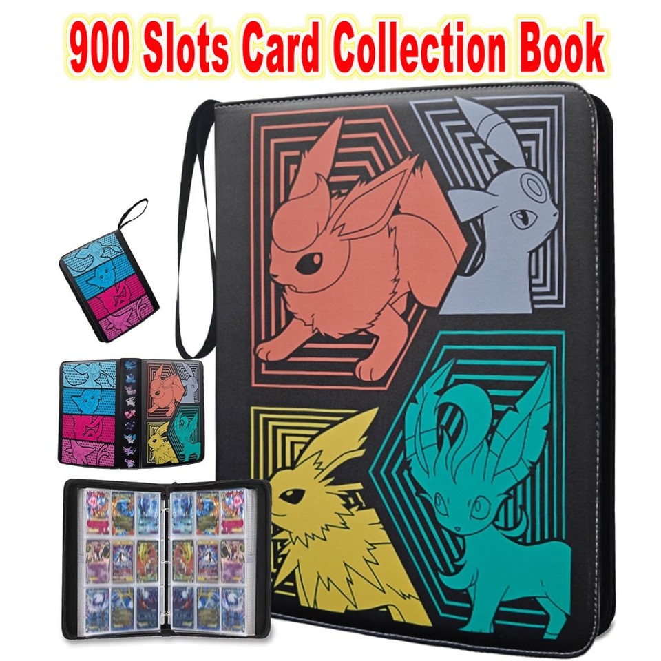 For Pokemon Trading Cards Album Folder 400/900 Pockets Card Binder ...
