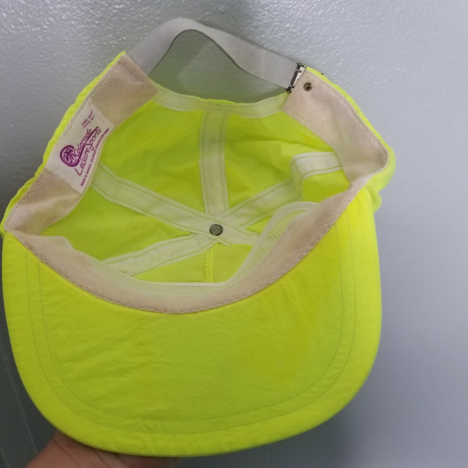 Vintage IMC RAINBOW FERTILIZER Neon Nylon Yellow Truc… - Gem
