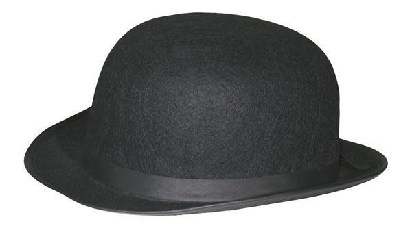 Bowler Melone Hut schwarz Herrenhut Charleston Derby Kopfbedeckung Hüte ...
