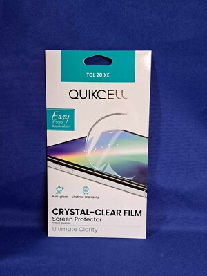 Quikcell Crystal Clear Film Screen Protector For TCL 20 XE | eBay