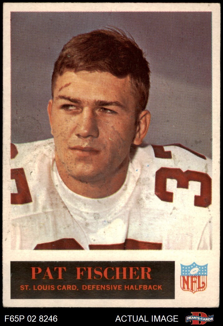 1965 Philadelphia #160 Pat Fischer Cardinals-FB RC Nebraska 4.5 - VG ...