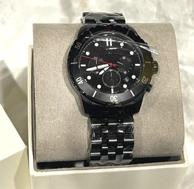 Michael Kors MK8965 Black Dial Stainless Steel Men Bracelet Chronograph ...