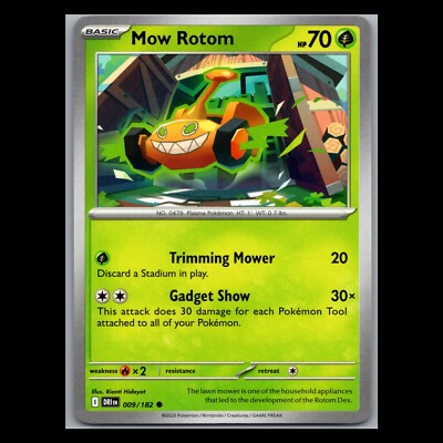 Destined Rivals - Mow Rotom - 009/182 - TCG Pokemon Card | eBay