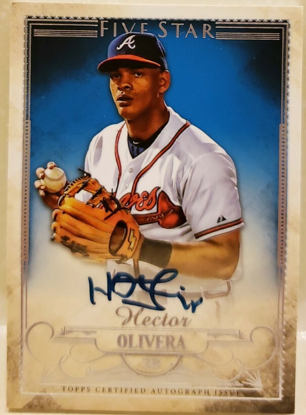 HECTOR OLIVERA 2016 Topps Five Star Baseball AUTO Signature SP Atlanta ...