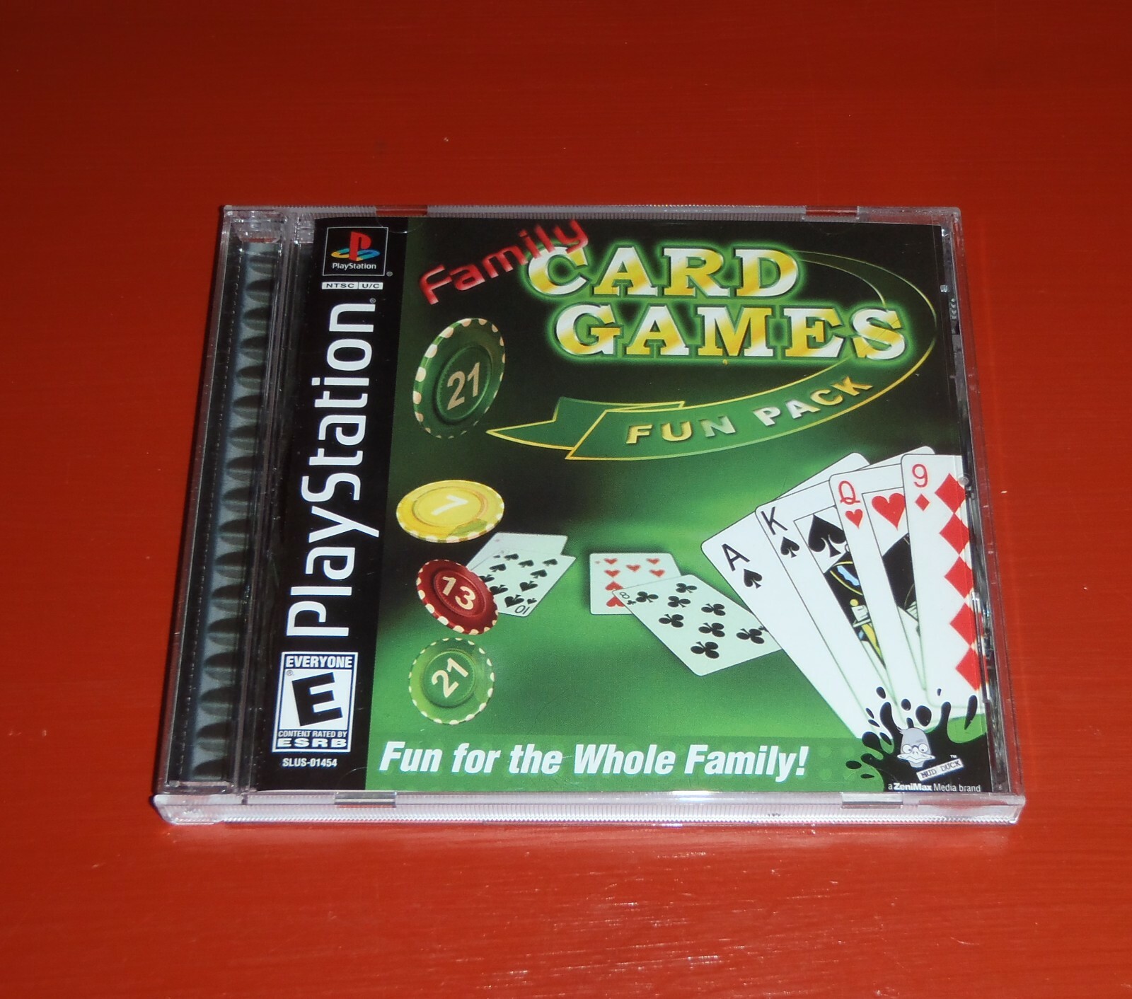 Family Card Games Fun Pack ( Sony PlayStation 1, 2003 PS1)-Complete ...