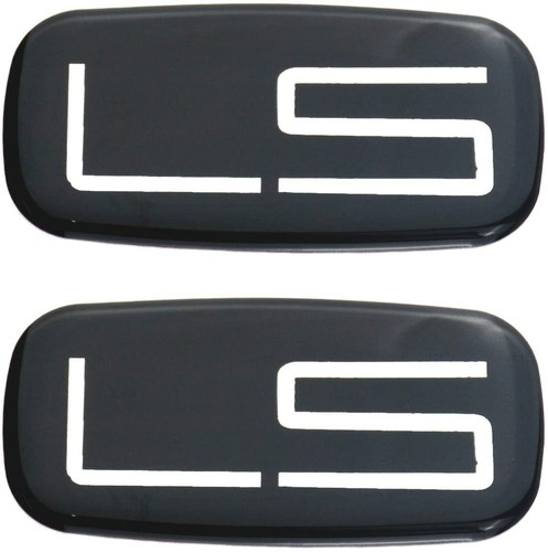 2PCS Epoxy resin LS EMBLEM Badge sticker decal Compatible For (Chrome ...