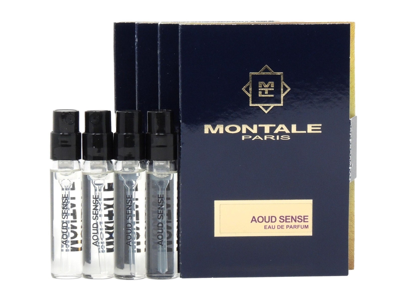 MONTALE PARIS AOUD SENSE EDP 2.0ml .06oz x 4 COLOGNE PERFUME SPRAY ...
