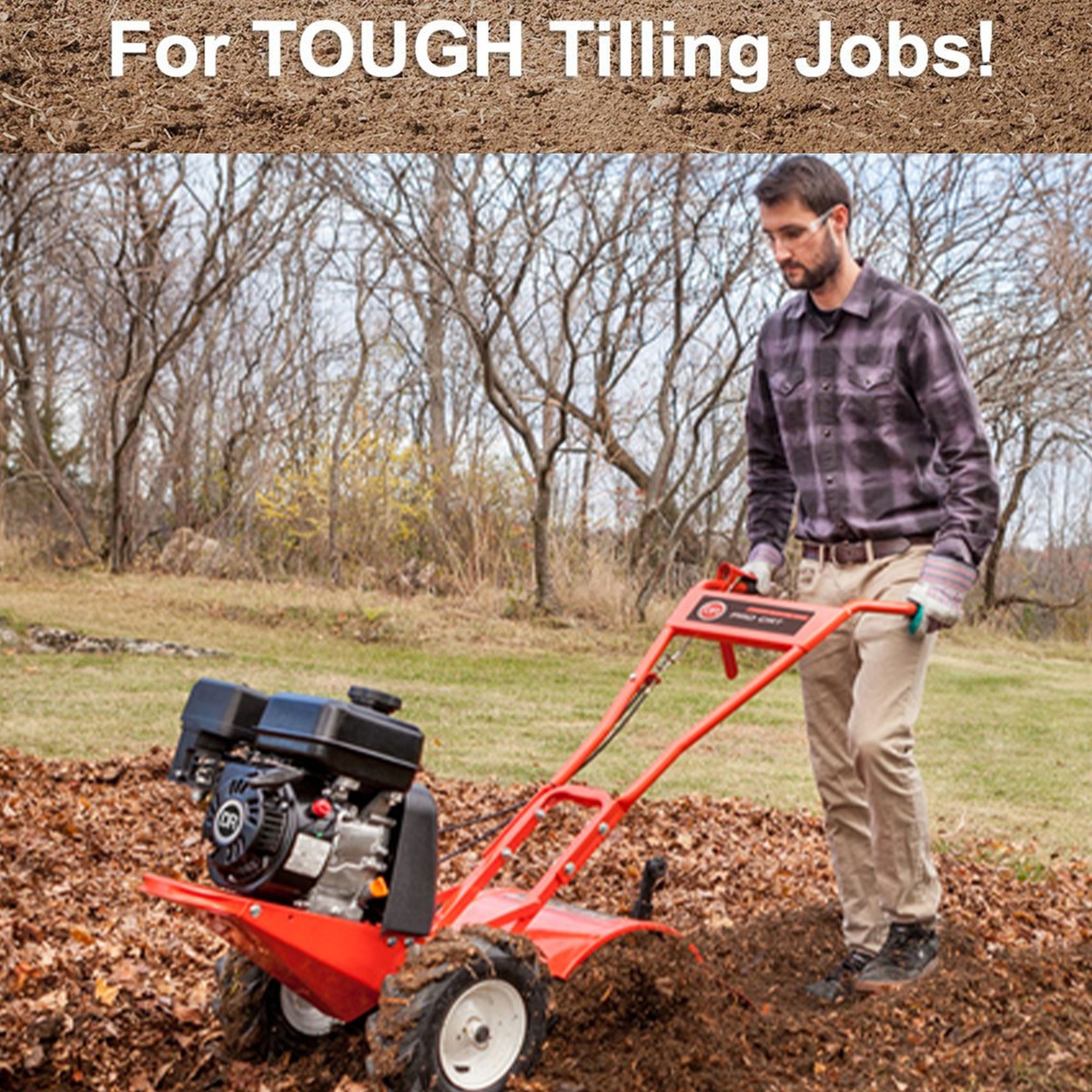 Walk Behind Rear Tine Tillers YT4565(Yardmax Engine) – 209 Cc 18 In