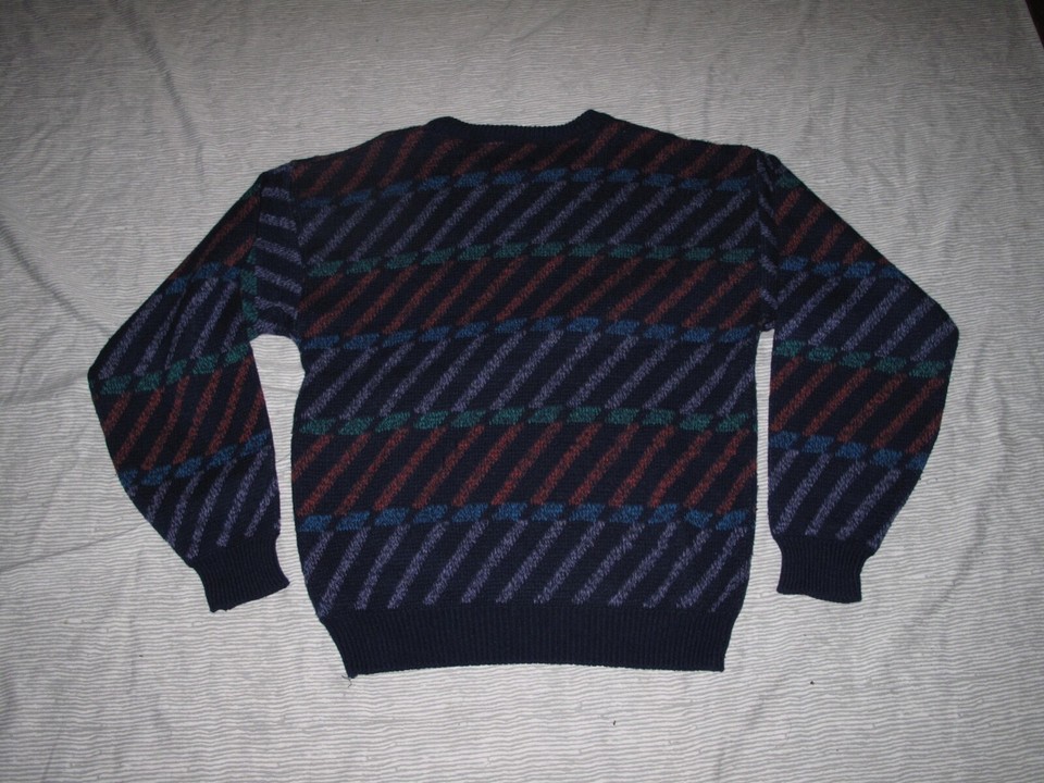 VINTAGE 80'S SWEATER GRAPHIX MEN'S LARGE ACRYLIC | eBay