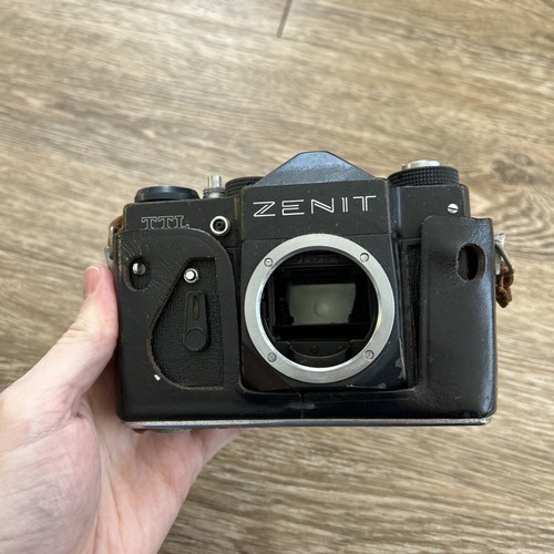 Black Zenit TTL 35MM SLR Body For Parts Or Repair Made In The USSR Film ...