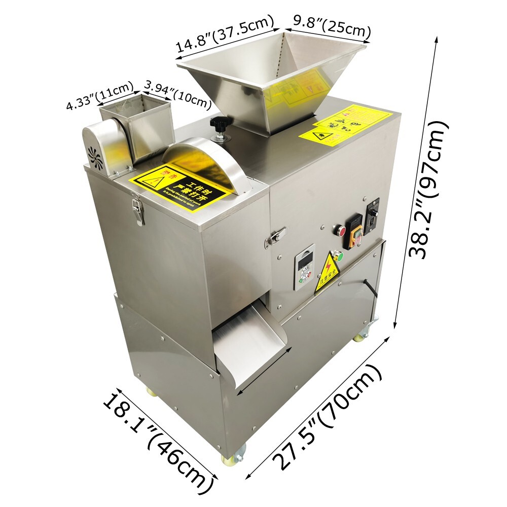 110V Commercial Dough Divider Dough Cutter Dough Dispenser 5g-500g Dual ...