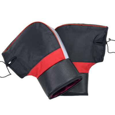 1 Pair Motor ATV Handlebar Gloves Hand Warmer Plush Lining Muffs Handle ...
