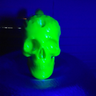 Skull Bong with Flames Black Light Water Pipe Bubbler | eBay