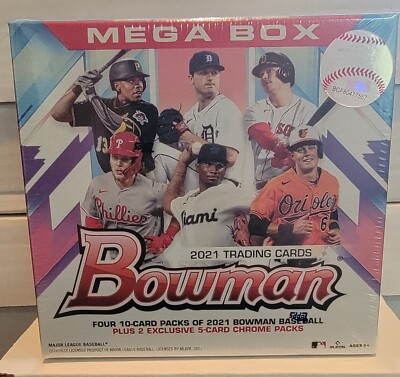 Topps Bowman 2021 MLB Mega Box (50 Cards) 887521097760| eBay