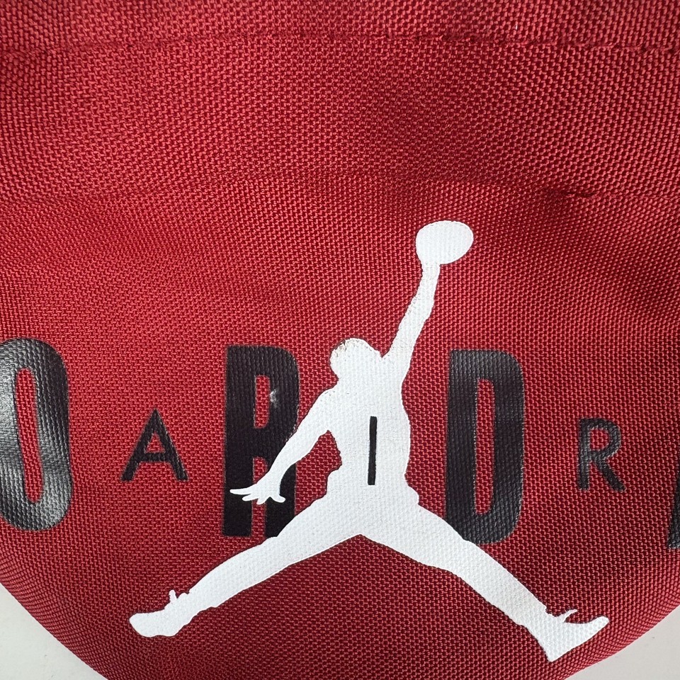 Nike Air Jordan Fanny Pack Hip Waist Belt BLACK RED Bag Crossbody | eBay
