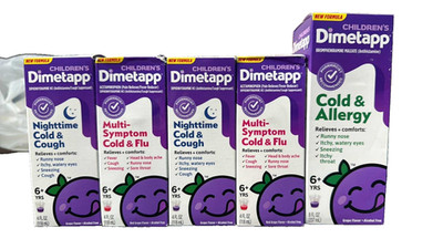 5PK Childrens Dimetapp cold and flu Expire apr 2026 | eBay
