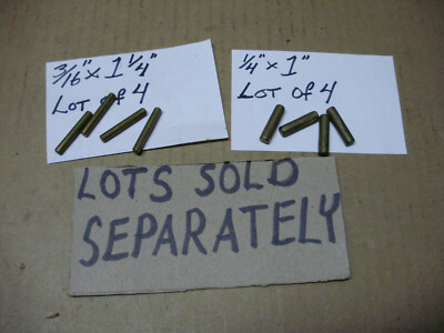 Brass Shear Pins, 3/16 x 1-1/4 & 1/4 x 1 | eBay