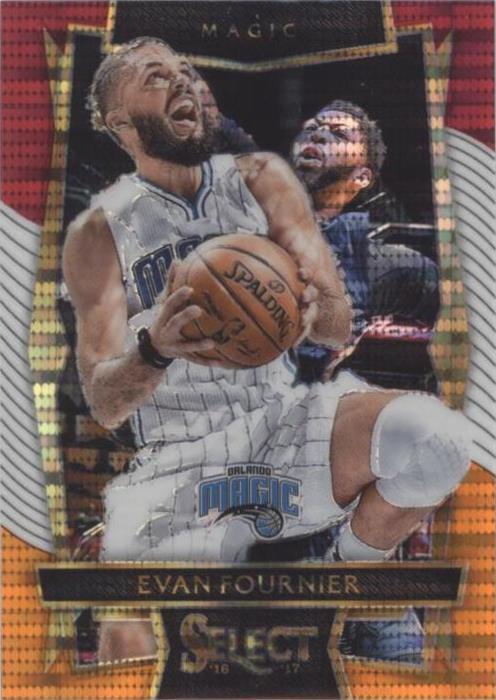 2016-17 Panini Select - Concourse Evan Fournier #53 Tri-Color Prizm for ...