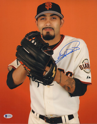 SERGIO ROMO SIGNED AUTO'D 11X14 PHOTO BAS BECKETT COA SF GIANTS 3X WS ...