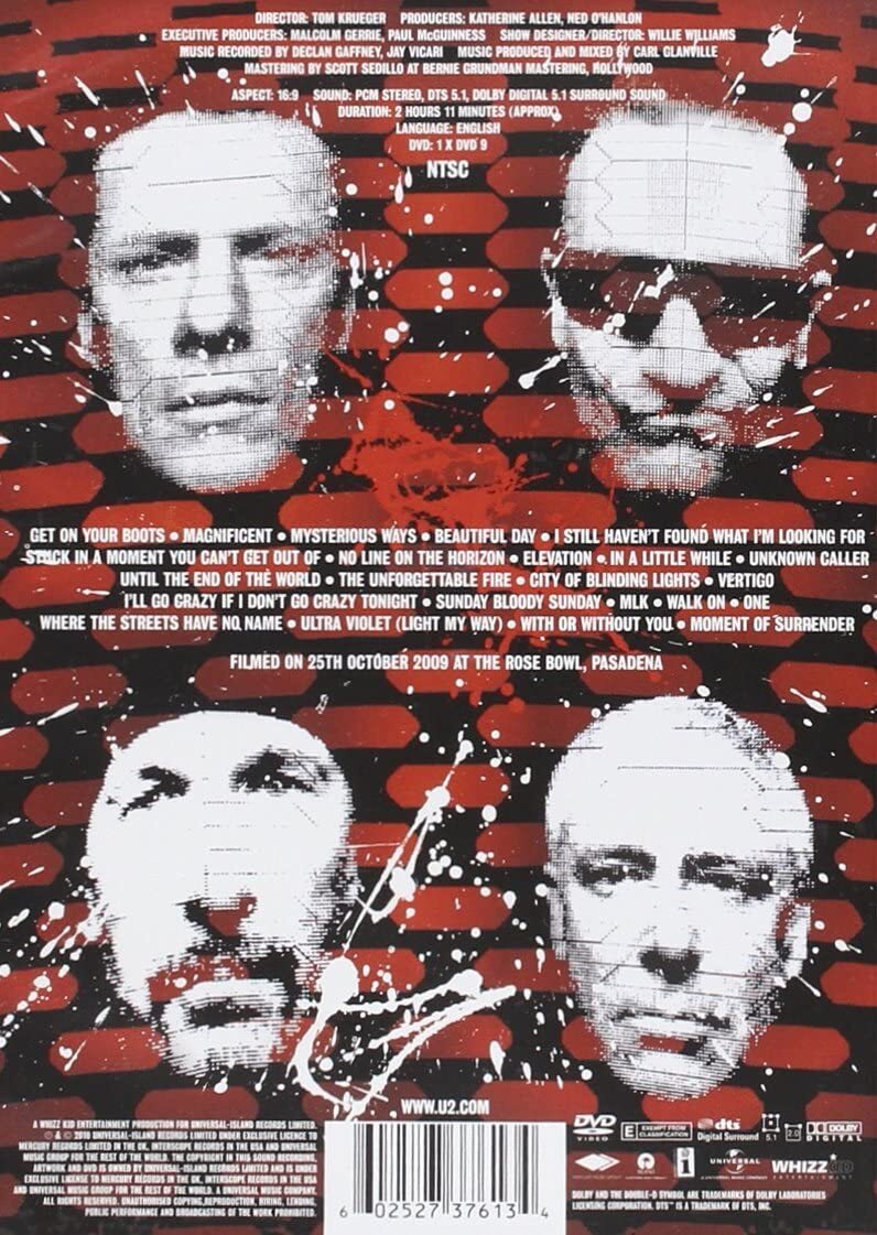 U2 360 TOUR - LIVE AT PASADENA ROSE BOWL (DVD) (US IMPORT) | eBay