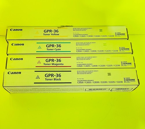 Genuine Canon GPR-36 Toner Cartridge Set for IR-ADV C2020 C2030 C2225 ...