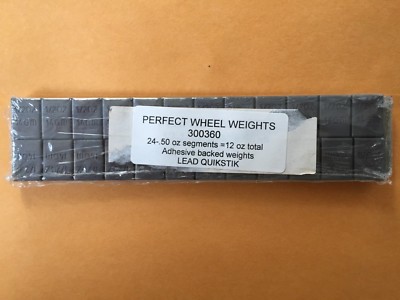 PERFECT ADHESIVE STICK ON LEAD WHEEL WEIGHTS-24-1/2 oz SEGMENTS 12 oz ...