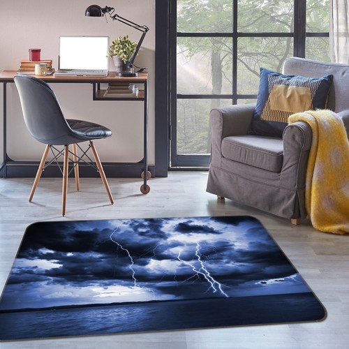 3D Severe Weather Lightning ZHUA788 Game Non Slip Rug Mat Photo Carpet ...