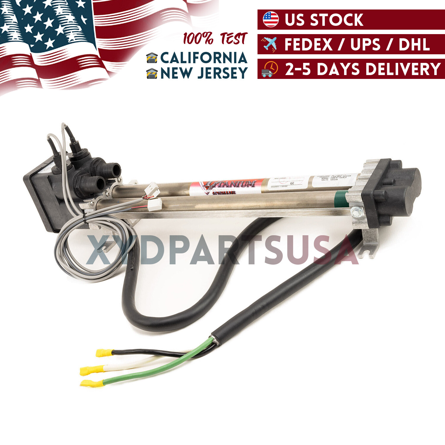 No-Fault Titanium Spa Heater for Hot Spring/Watkins/Caldera/Tiger River ...