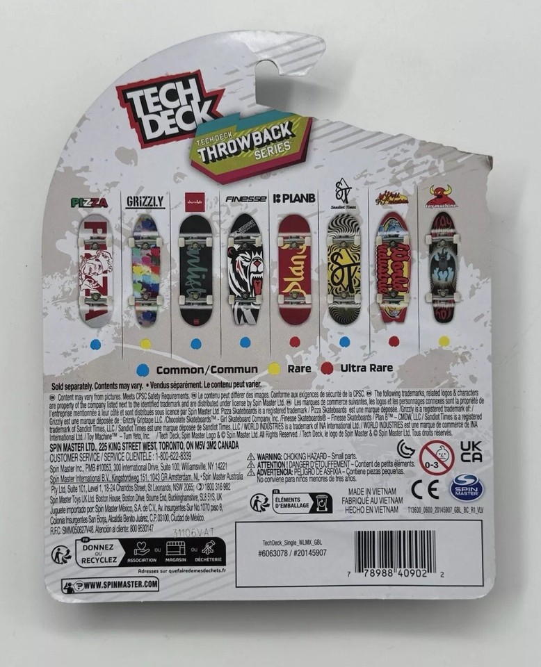 Tech Deck Grizzly Throwback Series Rare Walmart Exclusive New Toy Finger Board 778988409022 | eBay